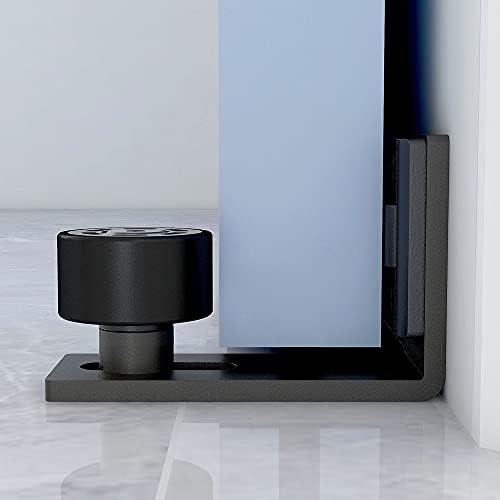 CCJH Upgrade Sliding Barn Door Bottom Adjustable Floor Guide Wall Mount ...