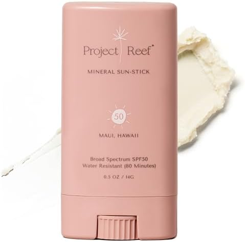 Amazon.com: Project Reef SPF 50 Sheer Mineral Sunscreen Stick - Vegan ...