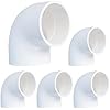 Amazon.com: TALEGEN 5 Pack 2" PVC 90 Degree Elbow Pipe Fittings (Socket ...