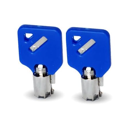 Homak HMC Keys Cut to Your Code, 2 HMC Keys with Blue Covers, Fits ...