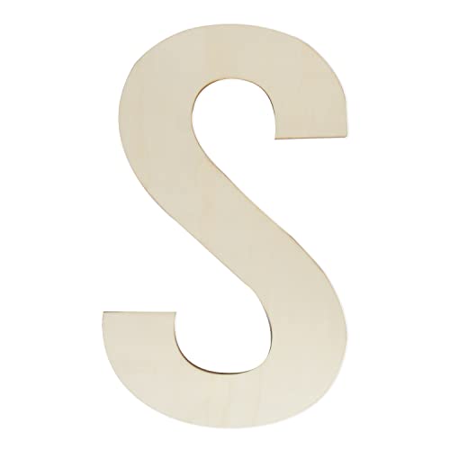 Snapklik.com : Wooden Letters 12 Inch, Big Wooden Letter S Shapes ...