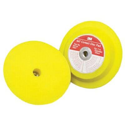 3M 13627 Medium Yellow Disc Pad - 7 in Dia - 1 in Thick - 5/8-11 ...