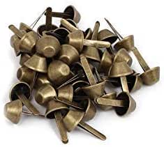 Trimming Shop 12mm x 22mm Mushroom Metal Split Rivets Durable Leather ...
