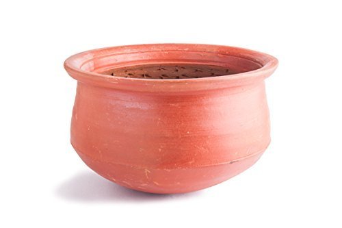 Buy Zishta Traditional Handmade Clay Spinach Pot | Serrate - Rough ...