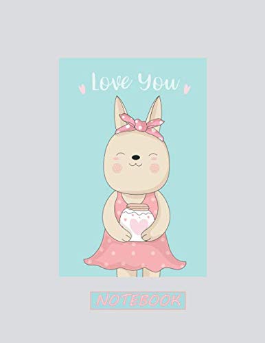 NOTEBOOK: Cute cartoon cover with line page.: 1, NICHARAS ...