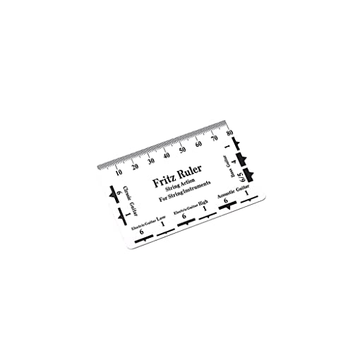 Snapklik.com : Guitar String Action Gauge Ruler String Pitch Ruler Card ...