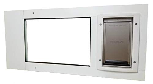 Vertical Window Cat Door Insert with Vinyl Flap | Great for Cats | Cat ...