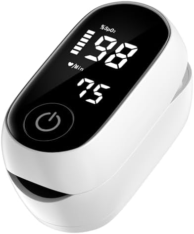 Amazon.com: Pulse Oximeter with Fingertip Oxygen Meter : AILE Compact ...