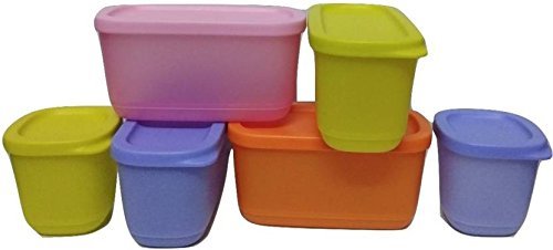 Buy Tupperware Cubix Rectangle and Square Set - Pack of 6 Online at Low ...