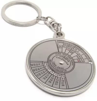 50 Years Calendar Key Chain (Multicolor) | Metal Keychain | Keychain ...