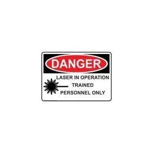 Danger Laser In Operation OSHA safety sticker, 5" X 3.5": Amazon.com ...