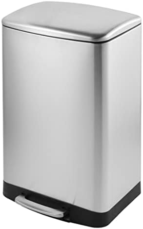 FCG Home - Bin, Rectangular Hands-Free Kitchen Garbage Trash Can With ...