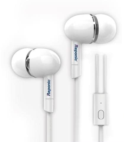 Reponic in Ear Wired Earphones with Mic and Soft Buds, 3.5mm Audio Jack ...
