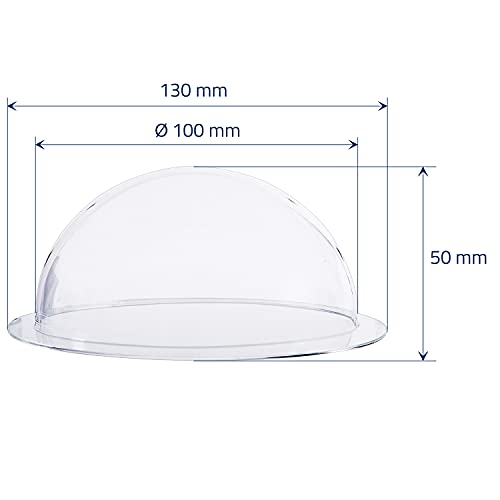 HMF 46710 Acrylic Half Sphere with Acrylic Edge and Hood for DIY ...