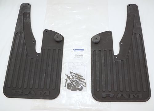 Amazon.com: Mopar 82215931AB Rear Heavy Duty Rubber Splash Guards Dodge ...
