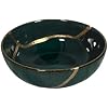 Amazon.com: Emerald Green Kintsugi Bowl, Gold Repair Ceramic Pottery ...