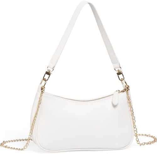 White Bag White Handbag White Shoulder Bag for Women Vintage Ladies ...