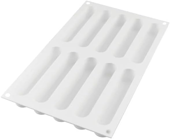 Amazon.com: Silikomart FASHION ECLAIR 80 Silicone Mold – 10 Cavities ...