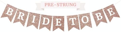Amazon.com: Shimmer Anna Shine Bride to Be Burlap Banner for Bridal ...
