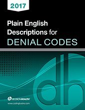 Amazon.fr - 2017 Plain English Descriptions for Denial Codes - Livres
