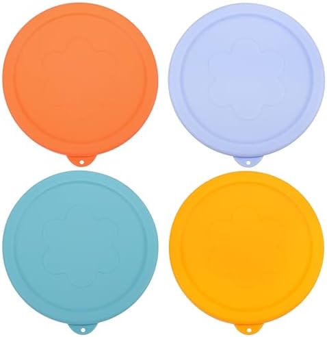 Amazon.com: Hushee 8 Pack 2 Cup Round Silicone Storage Cover Lids ...