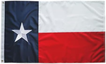 Amazon.com : Texas State Flag 2x3FT 60x90cm- Embroidered Stars Sewn ...