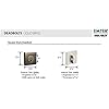Emtek Hardware Deadbolt, Single Cylinder, Square, Solid Brass, Door ...
