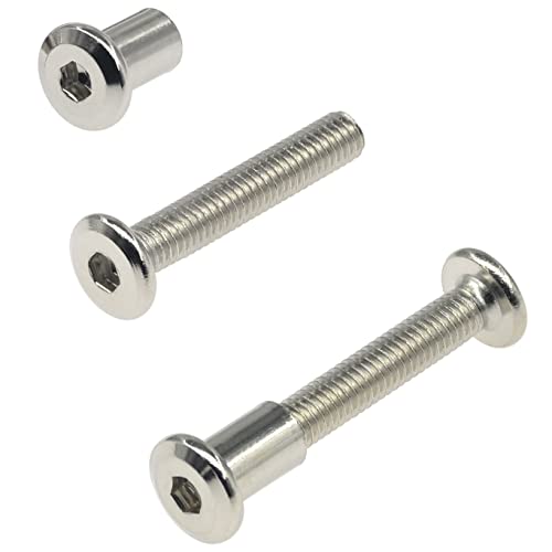10 Sets M6*35 Hex Socket Furniture Pair-Locking Connection Screws Bolts ...