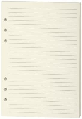 Amazon.com : A5 Ruled Filler Paper, 6-Hole Punched, 100GSM Loose-Leaf ...