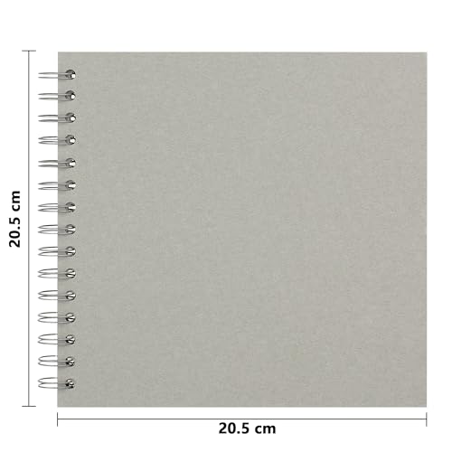 Vienrose 20.5 x 20.5 cm Scrapbook 40 Pages Photo Album, Hard Cover ...