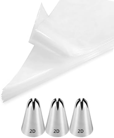 Amazon.com: Churro Bags and Tips Set,3 French Star Piping Tips for ...