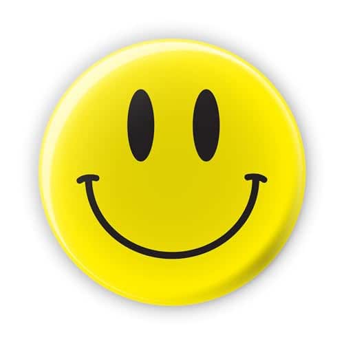 80's 90's Acid Rave Smiley Face Badge. Funny Rude Birthday Badges - UV ...