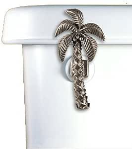 Amazon.com: Functional Fine Art Palm Tree Toilet Flush Handle - Front ...