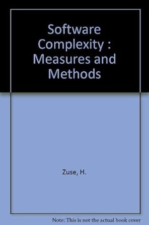 Software complexity: Measures and methods (Programming complex systems ...