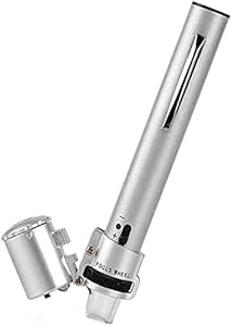 Magnifier 100X Adjustable Pen Illumination Magnifier for Professionals ...