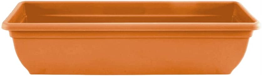 VTL Terracotta 60cm Trough Plant Pot Long Plastic Planter Outdoor ...