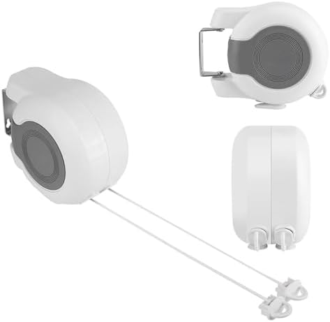 Limux 30 metre Retractable Reel Clothes Lines Washing Line with Twin ...