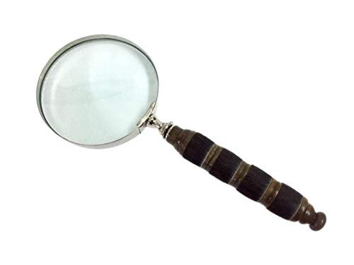 Rajdhani impex Handheld Magnifying Lens with Brass Horn Length/Reading ...