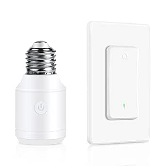 Cruxer Remote Control Light Bulbs, Wireless Light Switch and Receiver ...