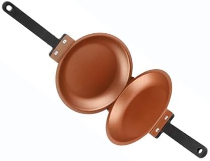 Yissone Versatile Double Side Frying Pan Non-Stick Ceramic Coating ...