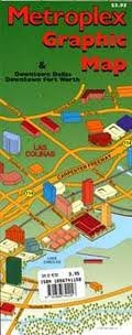 Metroplex graphic map & downtown Dallas, downtown Fort Worth: Ltd ...