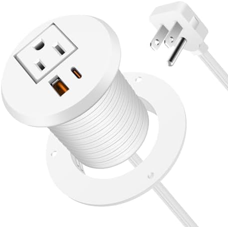 Amazon.com: Desktop Power Grommet 2 Inch Hole, PD 30W USB C Fast ...