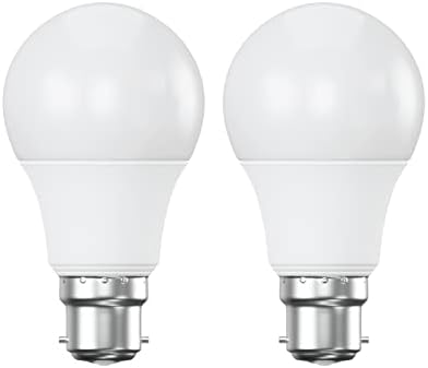 B22 Bayonet Cap Fitting LED Light Bulb 7W 60 Watt Equivalent, Energy ...