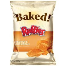 Amazon.com: Frito Lay, Ruffles, Baked! Cheddar & Sour Cream Potato ...