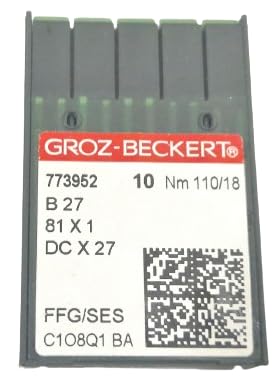 Industrial OVERLOCK, Sewing Machine Ballpoint Needles, (Size - DC 18 ...