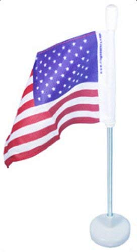 Amazon.com: USA Flag with Magnetic Base and Flexible Pole - White ...