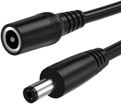 Amazon.com: 2.5mm x 5.5mm DC Power Extension Cable, 6FT 5.5x2.5mm Male ...