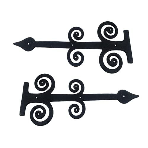 Shristy Hardware "Kirjathaim" Black Antique Iron False Hinge Front ...