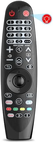 Replacement Remote Control with Backlight for LG TVs, Universal ...
