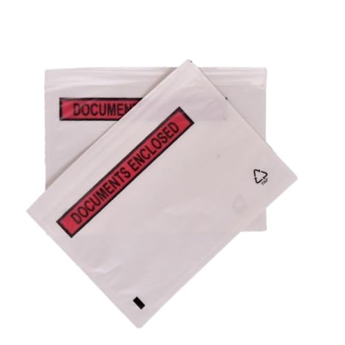 JPPL Packaging Full Gumming Packing List Envelope (Size : 9.5" X 7") A5 ...